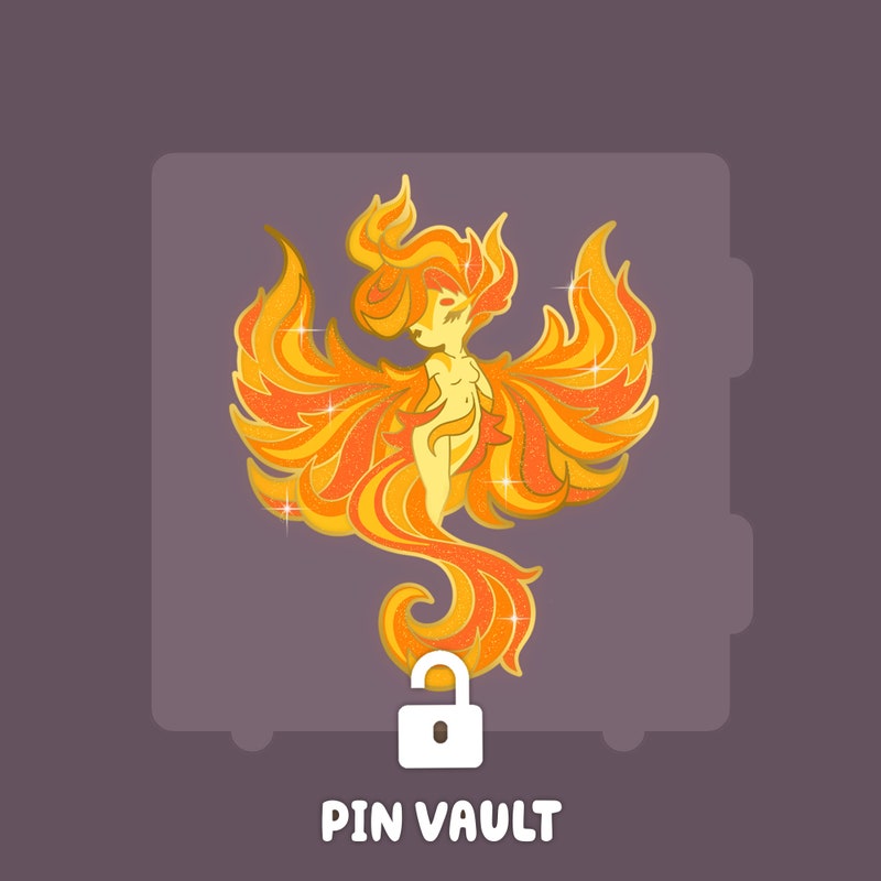Phoenix Pin - Etsy