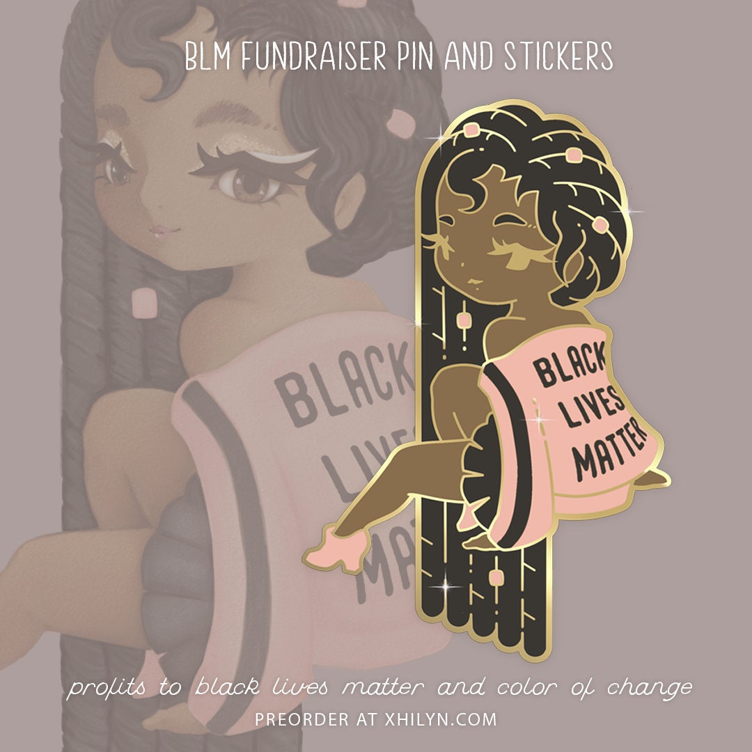 BLM Fundraiser Vinyl Sticker Black Lives Matter | Etsy