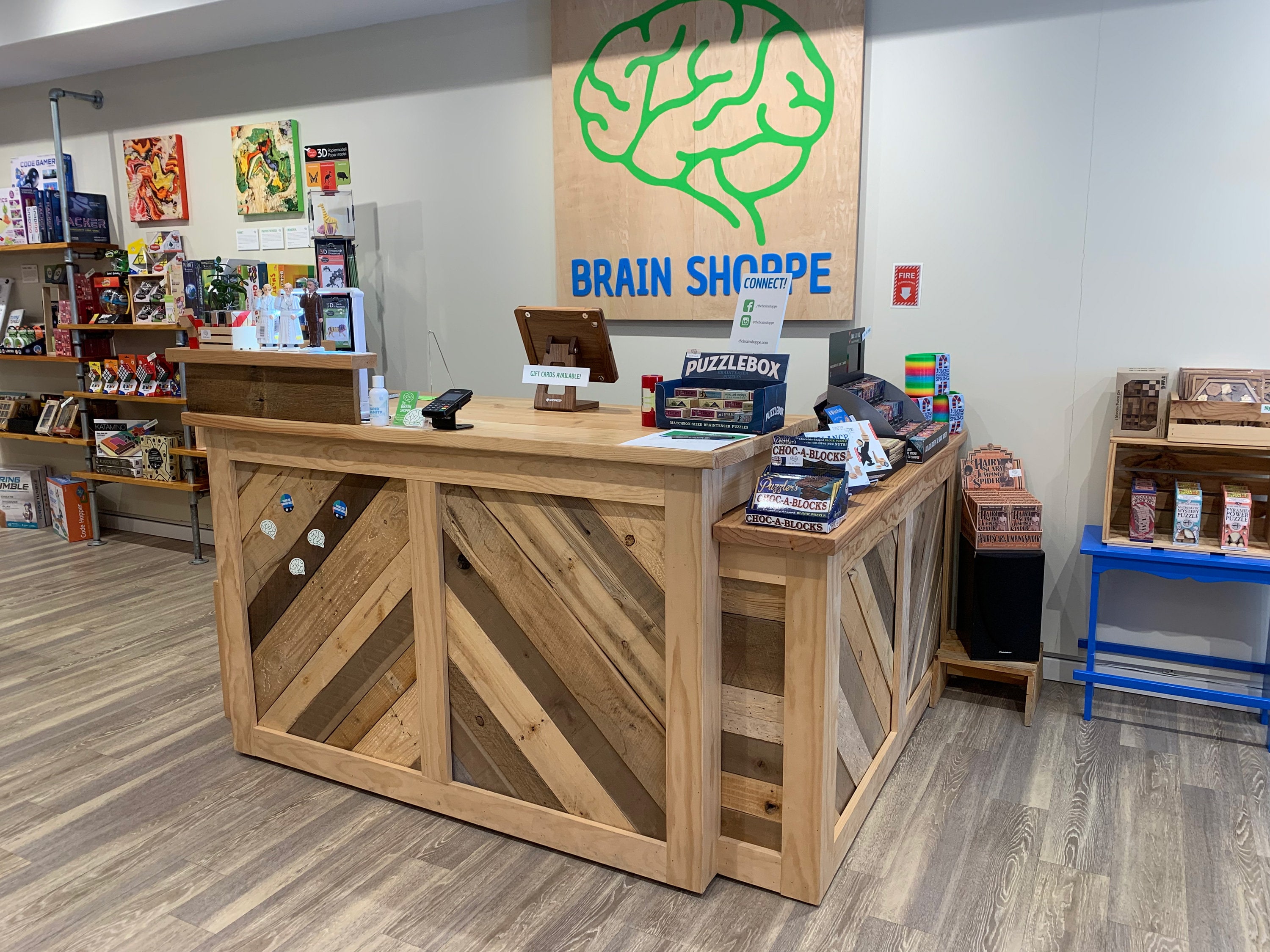 Custom Wood Checkout Counter Multi Level Retail Counter L - Etsy UK