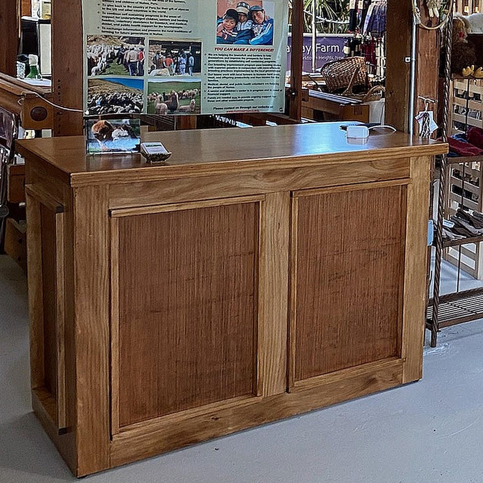 Retail Counter, Solid Wood Shaker Style Boutique Cash Station ...