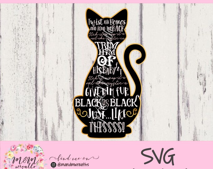 Binx Spell Svg Hocus Pocus Svg Witch Svg Halloween Svg | Etsy