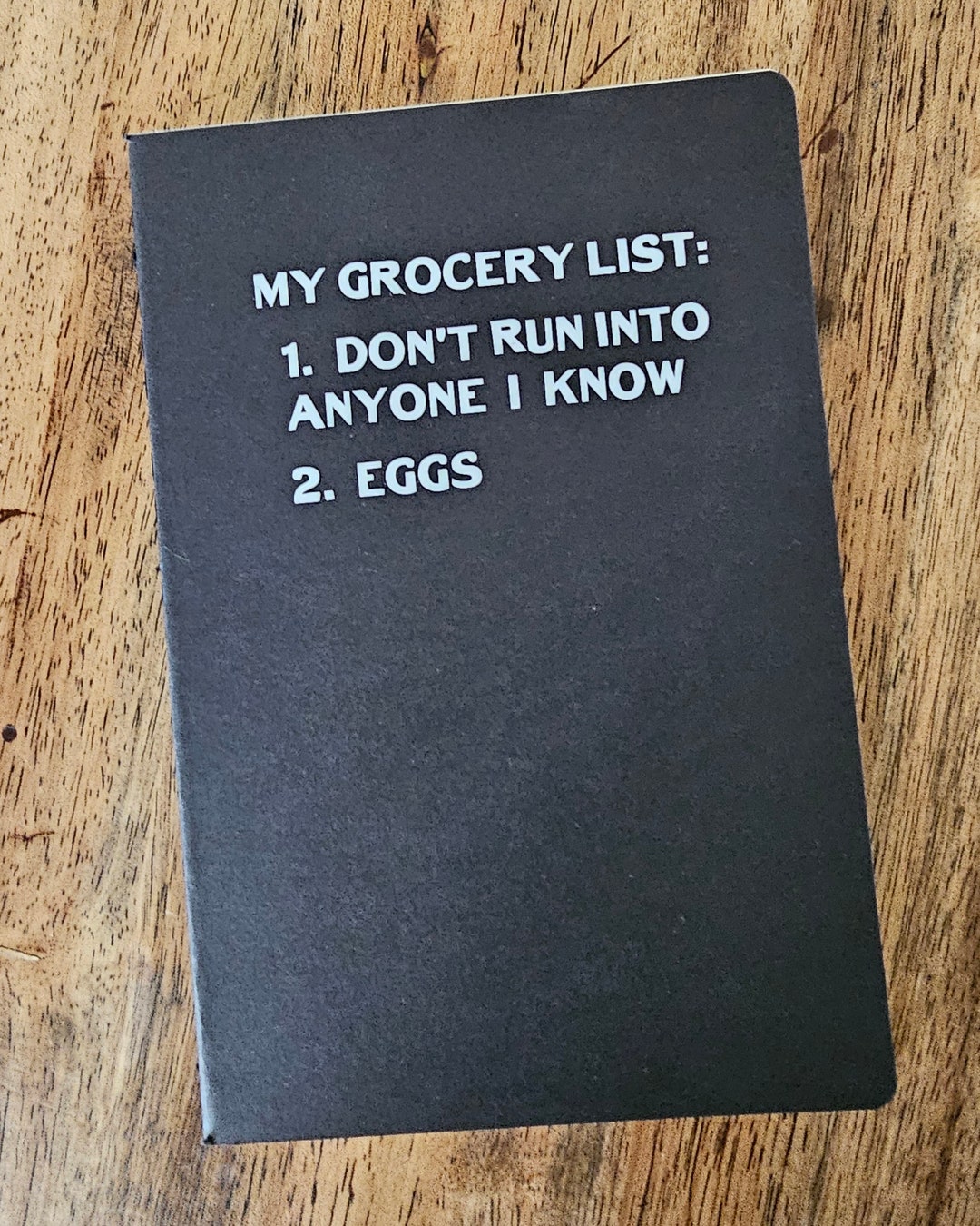 Notebook: Introvert Grocery List Notebook - Black W/white -- Journal ...