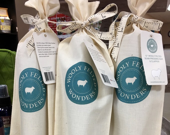 Wooly Felted Wonders Wool Covered Pressing Bar & Clapper in Two Sizes ...