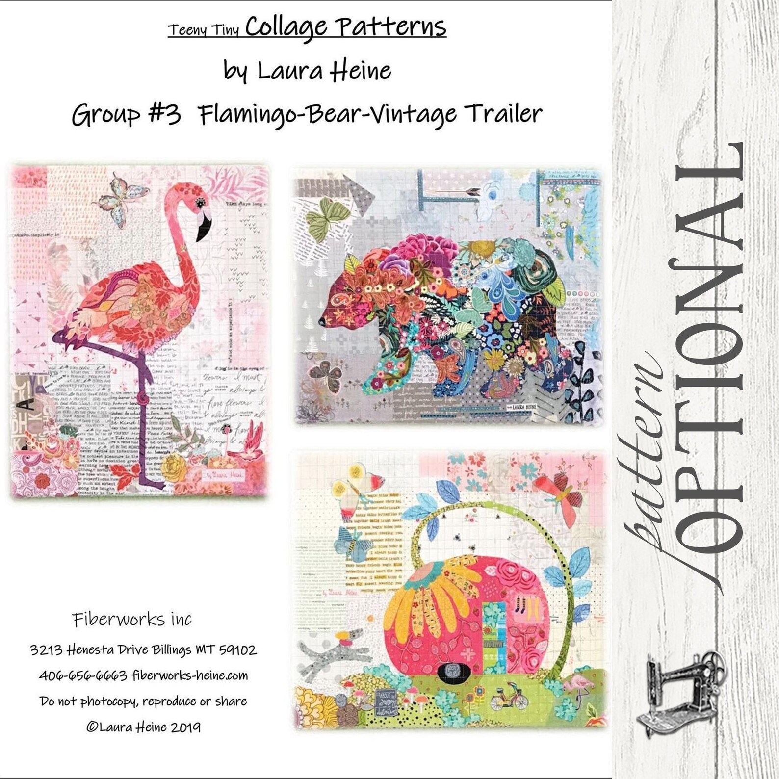 Trailer Collage Fabric Bundle for Laura Heine's Teeny Tiny Pattern #3 ...