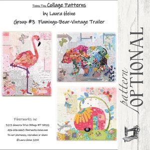 Trailer Collage Fabric Bundle for Laura Heine's Teeny Tiny Pattern #3 ...