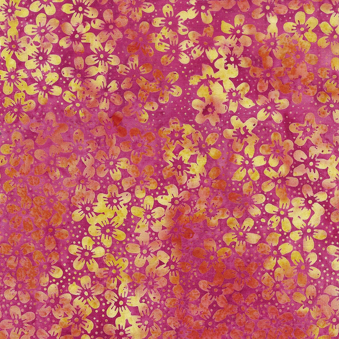 Blushing Garden Mini Floral Fabric // Island Batiks Fabric IB 112330150 ...