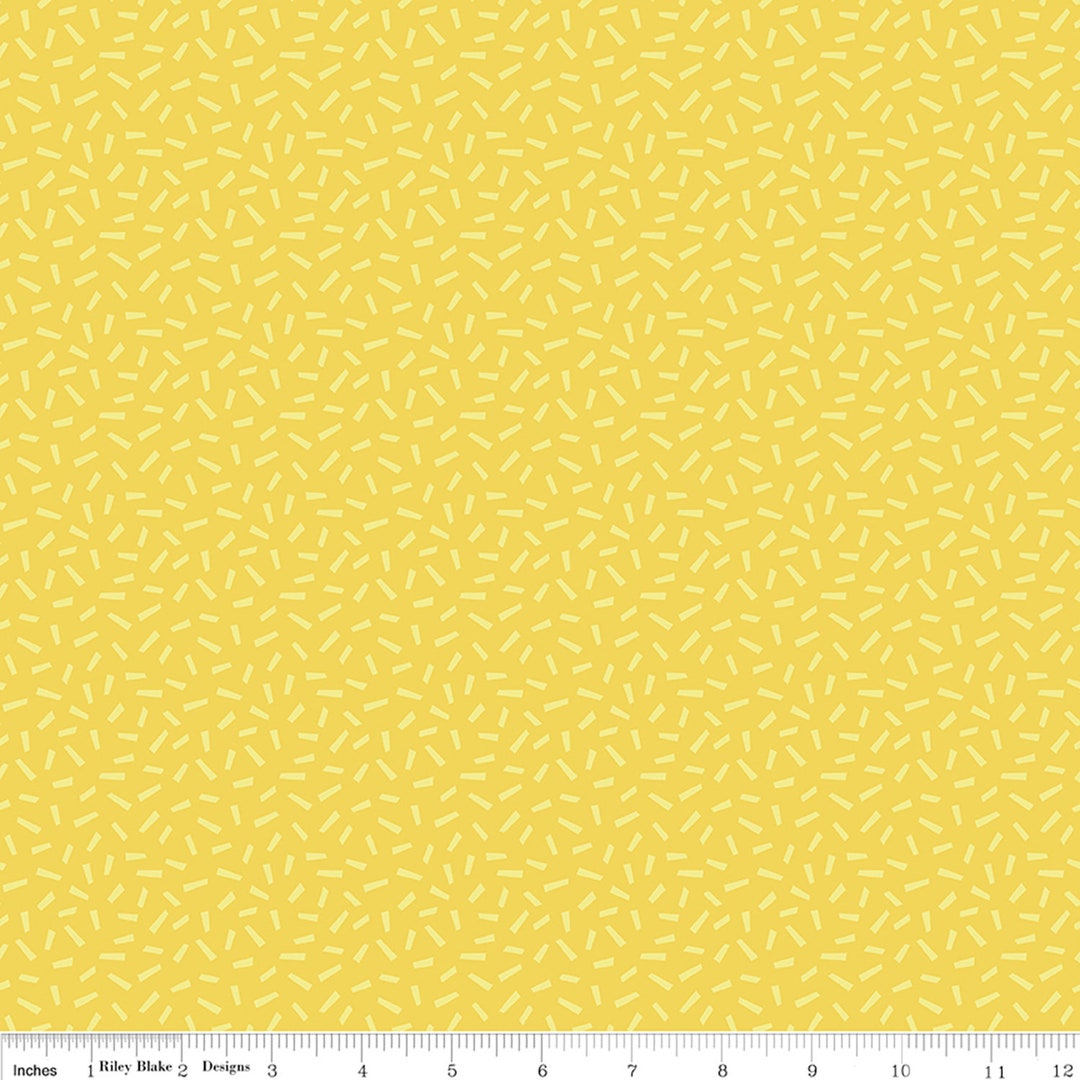Harmony Farm Hay Fabric Yellow // Riley Blake Designs by the Half Yard ...