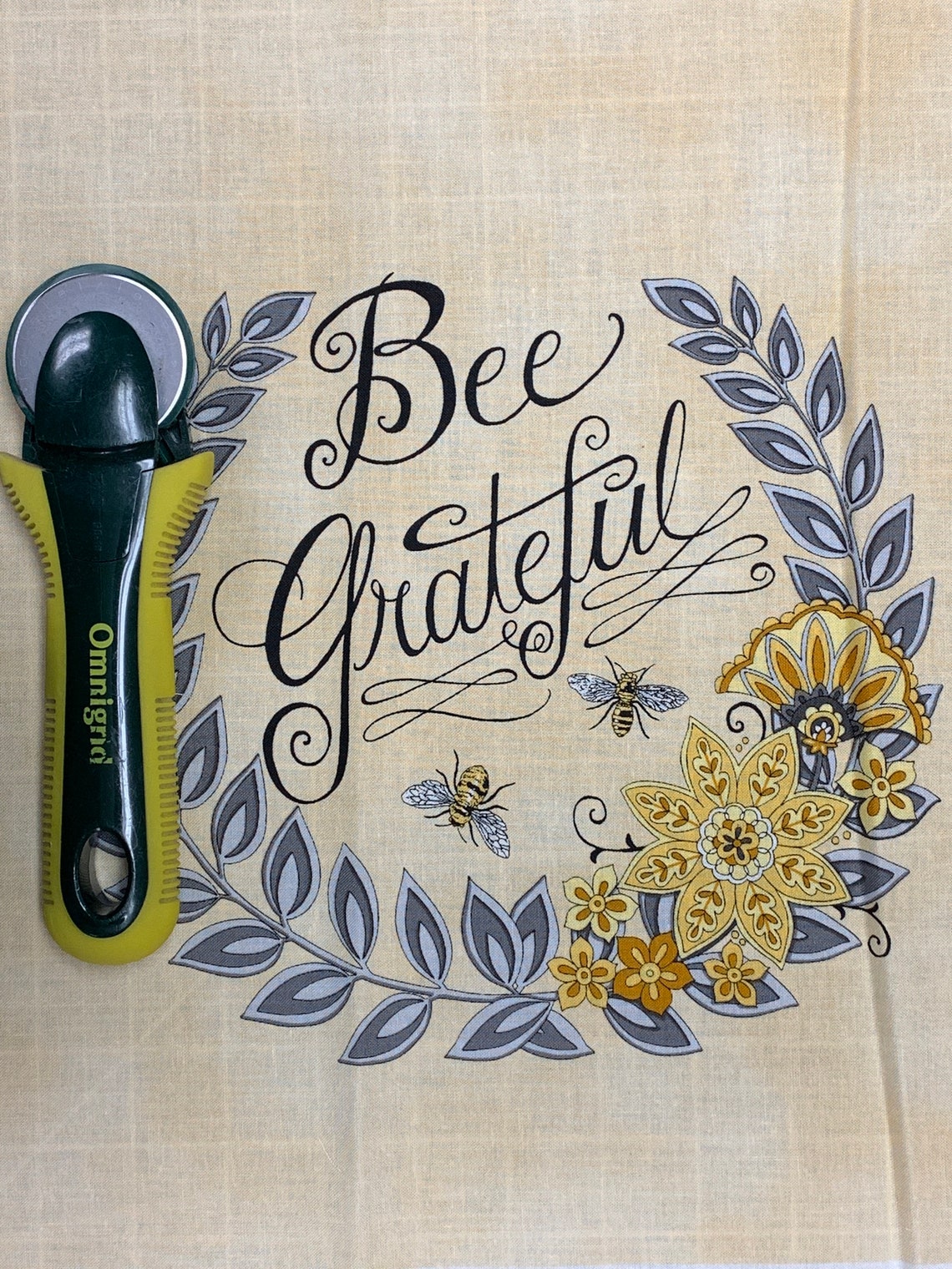 Bee Grateful Bee Blocks 23" Panel // Deb Strain // Moda 19960 12 Honey ...