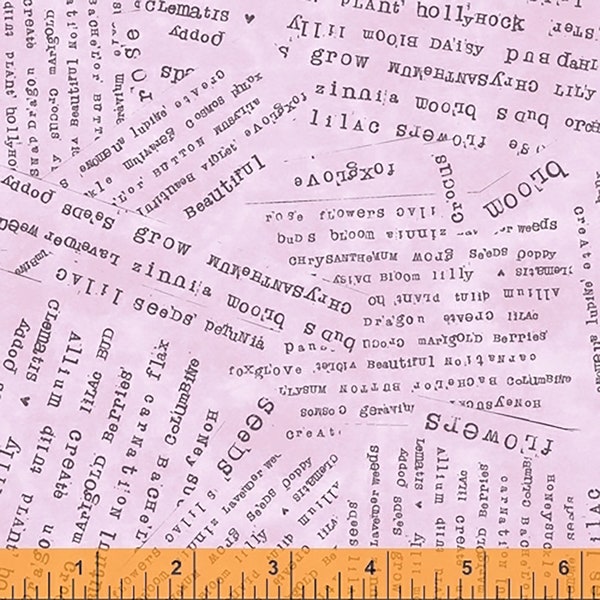 Low Volume Word Fabric - Etsy
