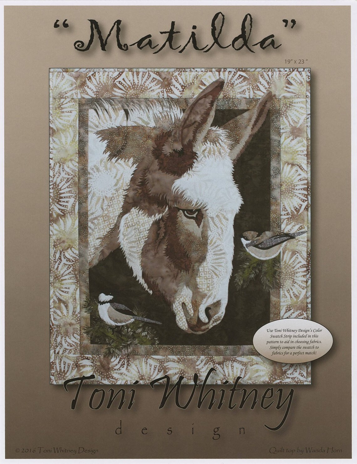 Matilda Horse Quilt/Wallhanging Pattern by Toni Whitney M031-P | Etsy