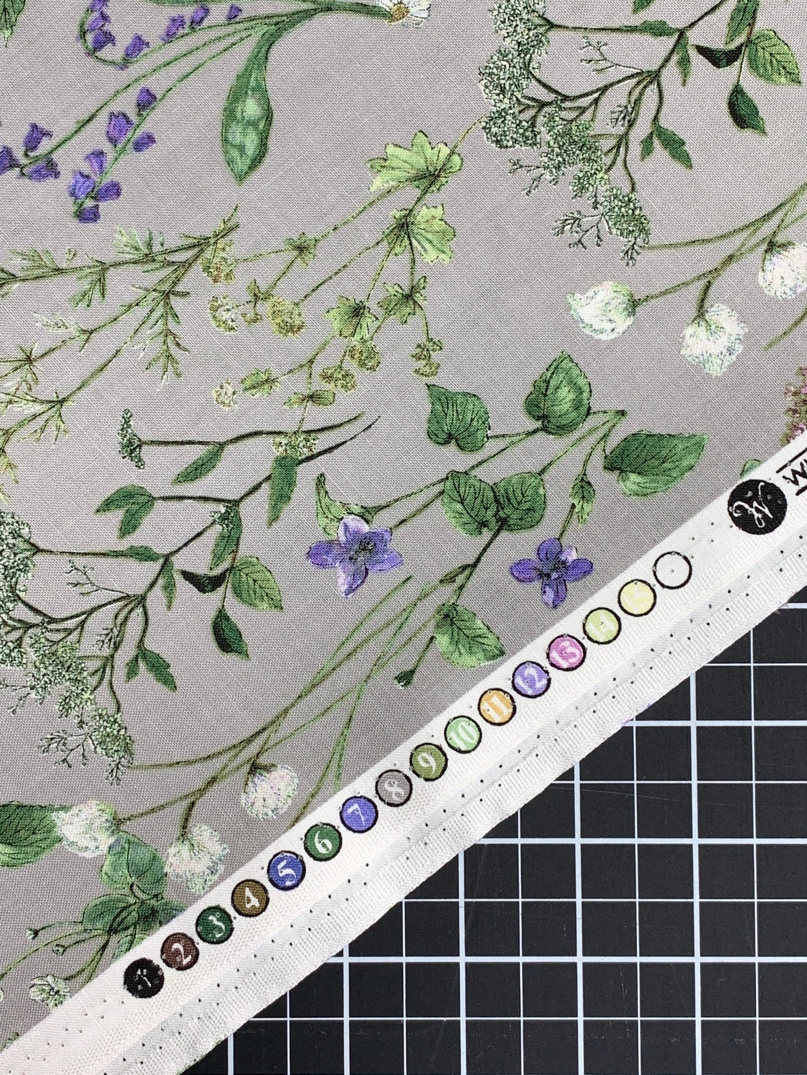 Midsummer Meadow Sweet Fabric // Windham 52316-3 Stone by the Half Yard ...