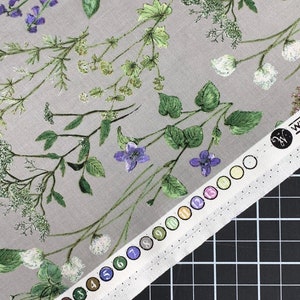 Midsummer Meadow Sweet Fabric // Windham 52316-3 Stone by the Half Yard ...