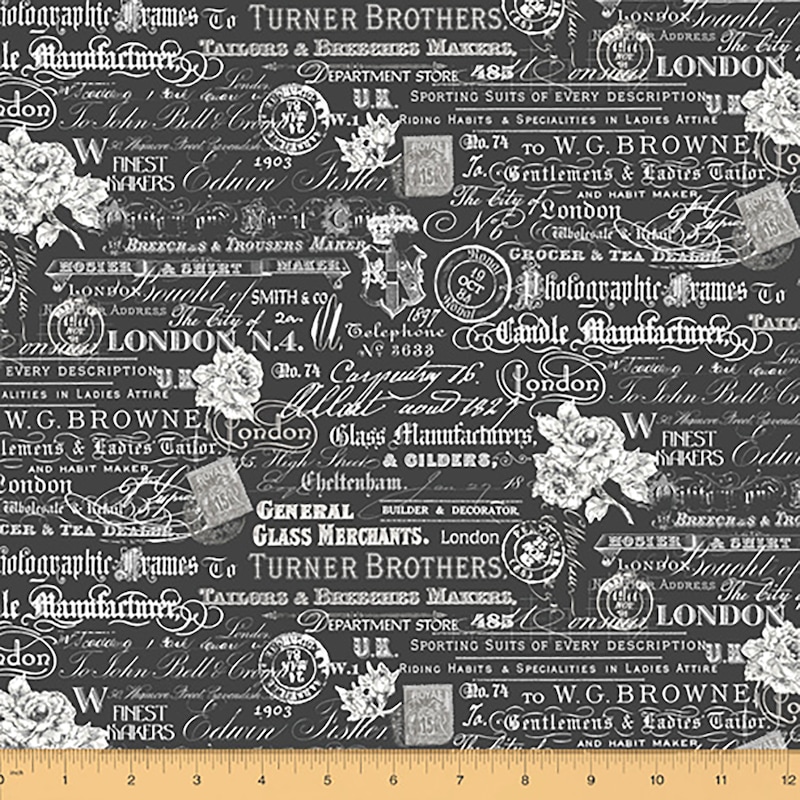 Text Fabric - Etsy