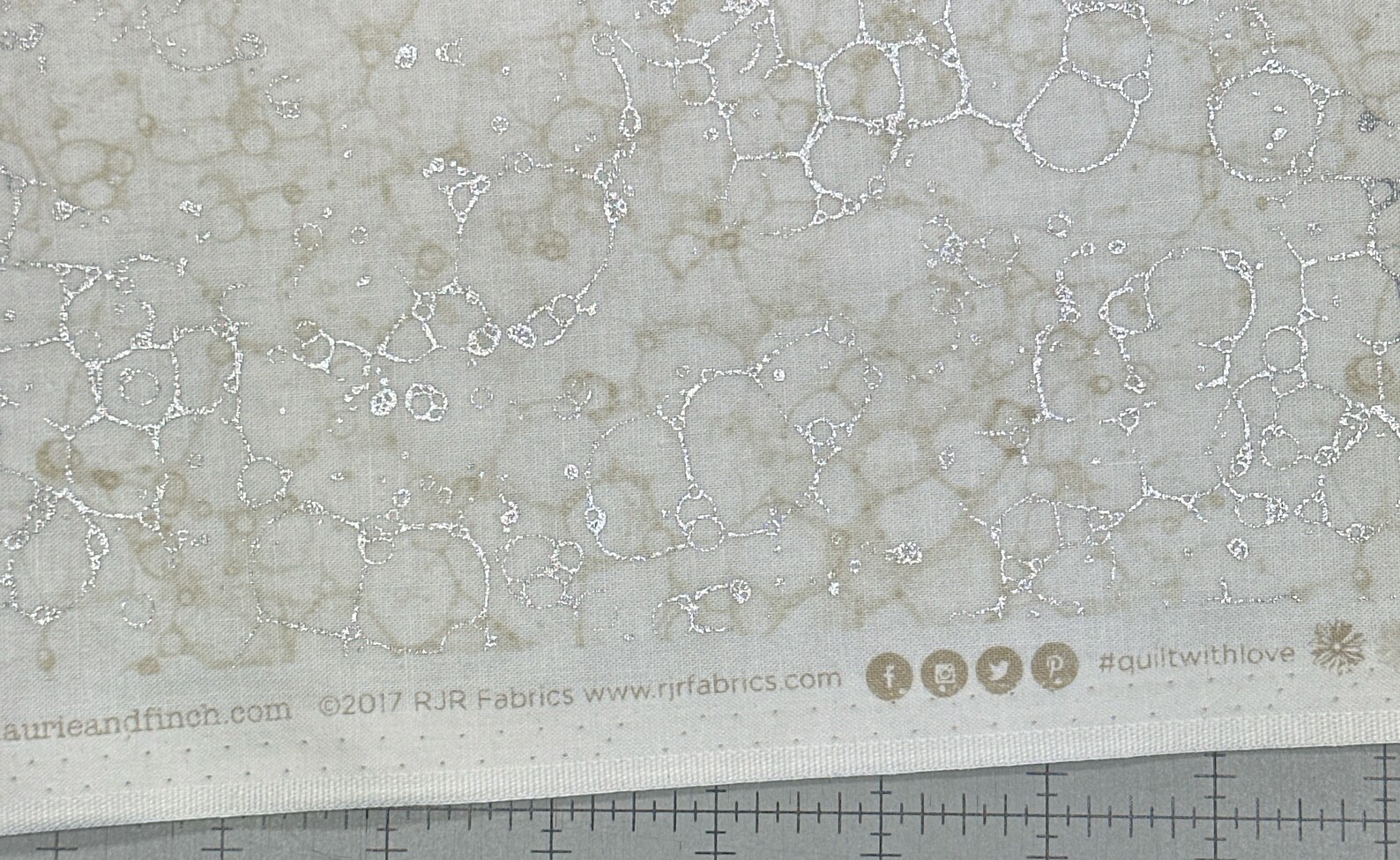 Shiny Objects Sweet Somethings Bubbles Metallic Fabric // RJR 3535-004 ...