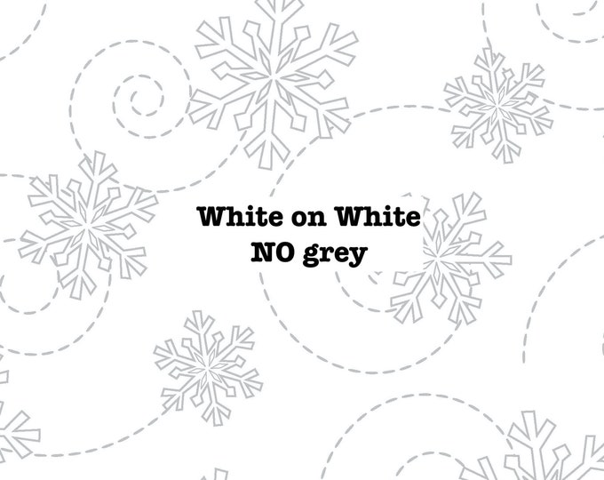 Kimberbell Basics White on White Snowflake Fabric // Maywood Studio ...