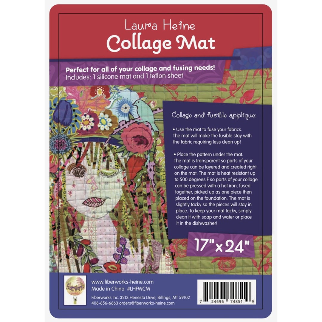 Laura Heine Collage Fusing Mats 17" X 24" // Fiberworks FWLHCM - Etsy