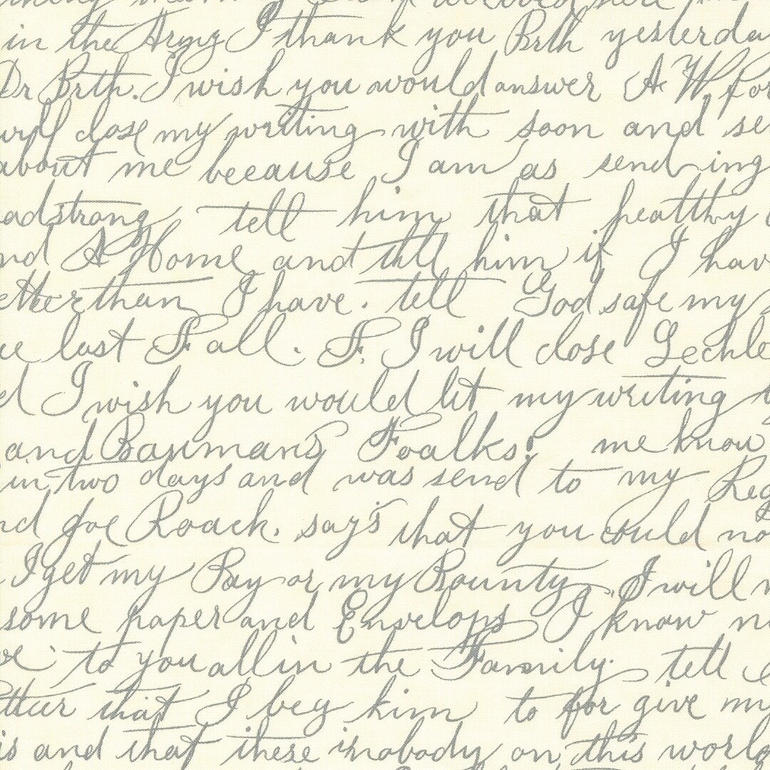 Collections Etchings Wise Words Fabric // Moda 44337 11 by the Half ...
