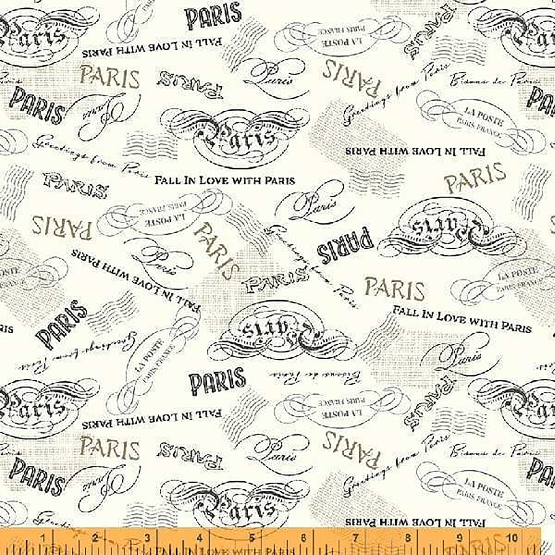 Fall in Love With Paris Greetings From Paris Fabric // Windham Fabrics ...