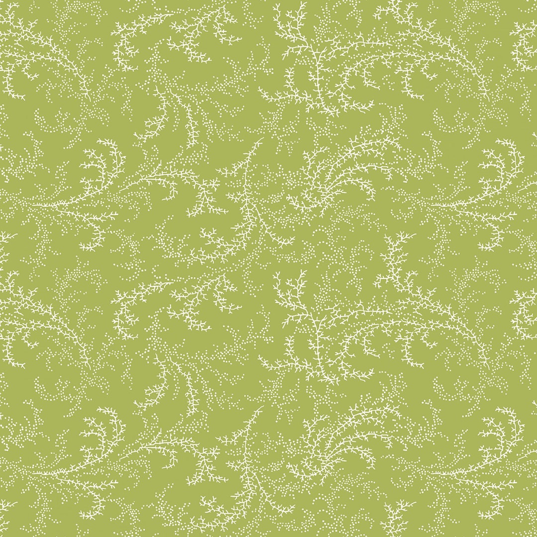 Rethink Pinks Light Green Wisps Fabric // Marcus R210150-LTGREEN by the ...