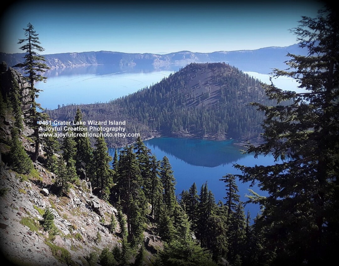 CRATER LAKE - Wizard Island, Oregon - Etsy