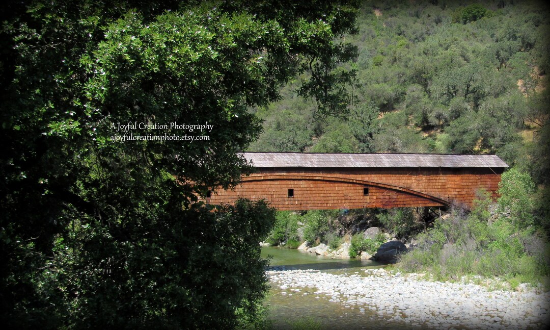 BRIDGEPORT COVERED BRIDGE - Grass Valley, Ca 8 X 10 Photograph - Etsy