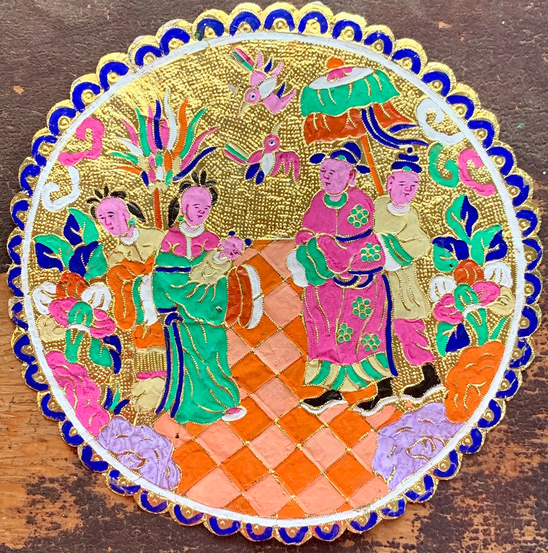Antique Fatshan Gold Foil Label Large - Etsy