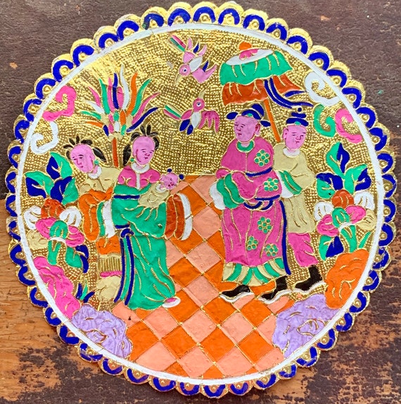 Antique Fatshan Gold Foil Label Large - Etsy