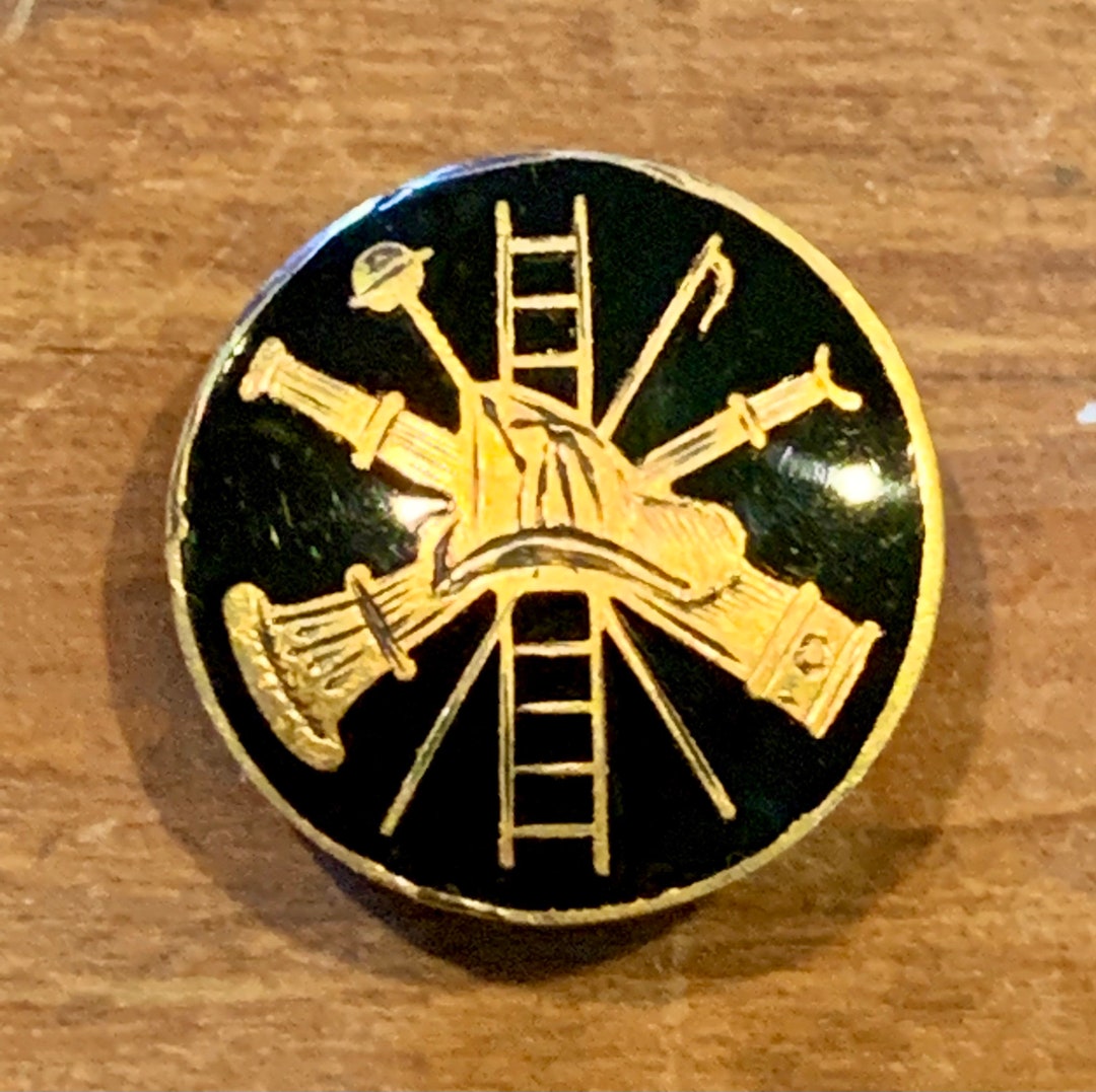 Rare Victorian Firefighters Enamel Collar Button - Etsy