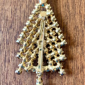 Vintage Rhinestone Christmas Tree Brooch - Etsy