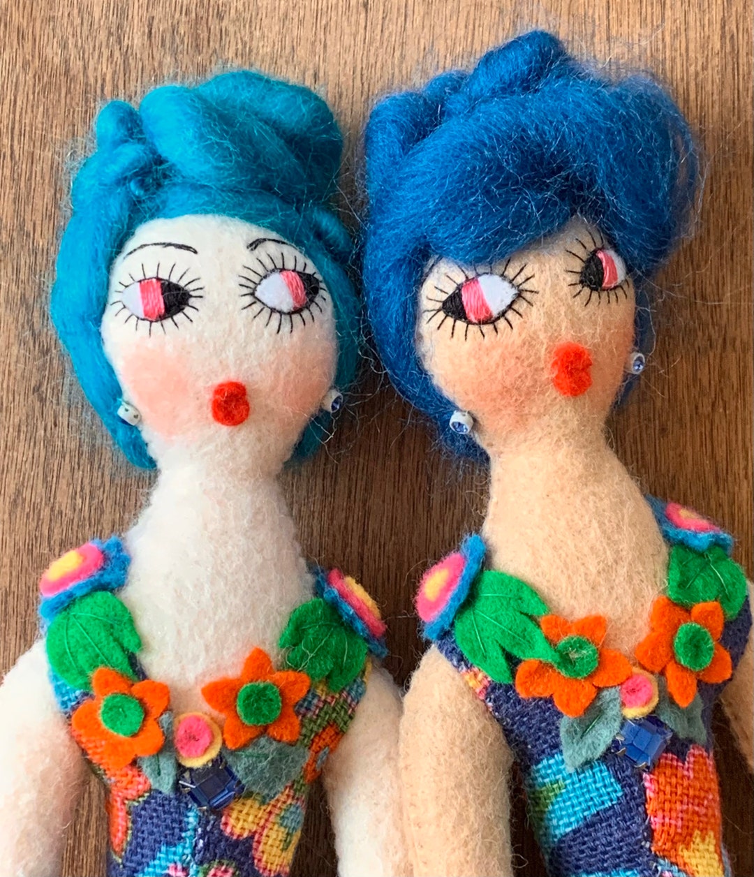 Side Eye Doll flora in Blue - Etsy