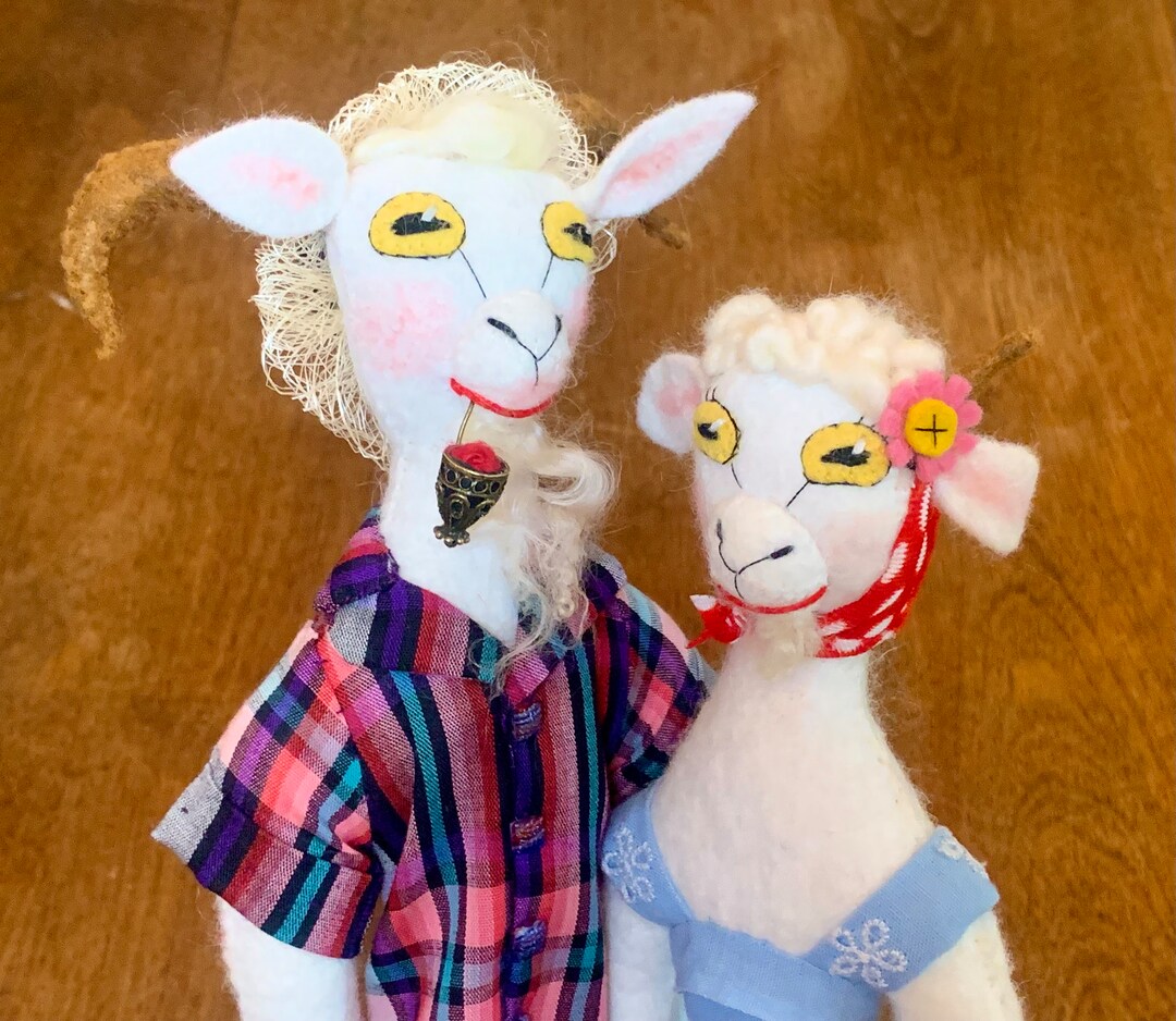 Goat Dolls: Nan and Bill - Etsy
