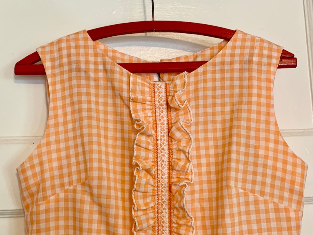 Vintage 60’s Gingham Romper - Etsy