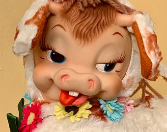 Cow Vintage Rubber Face - Etsy