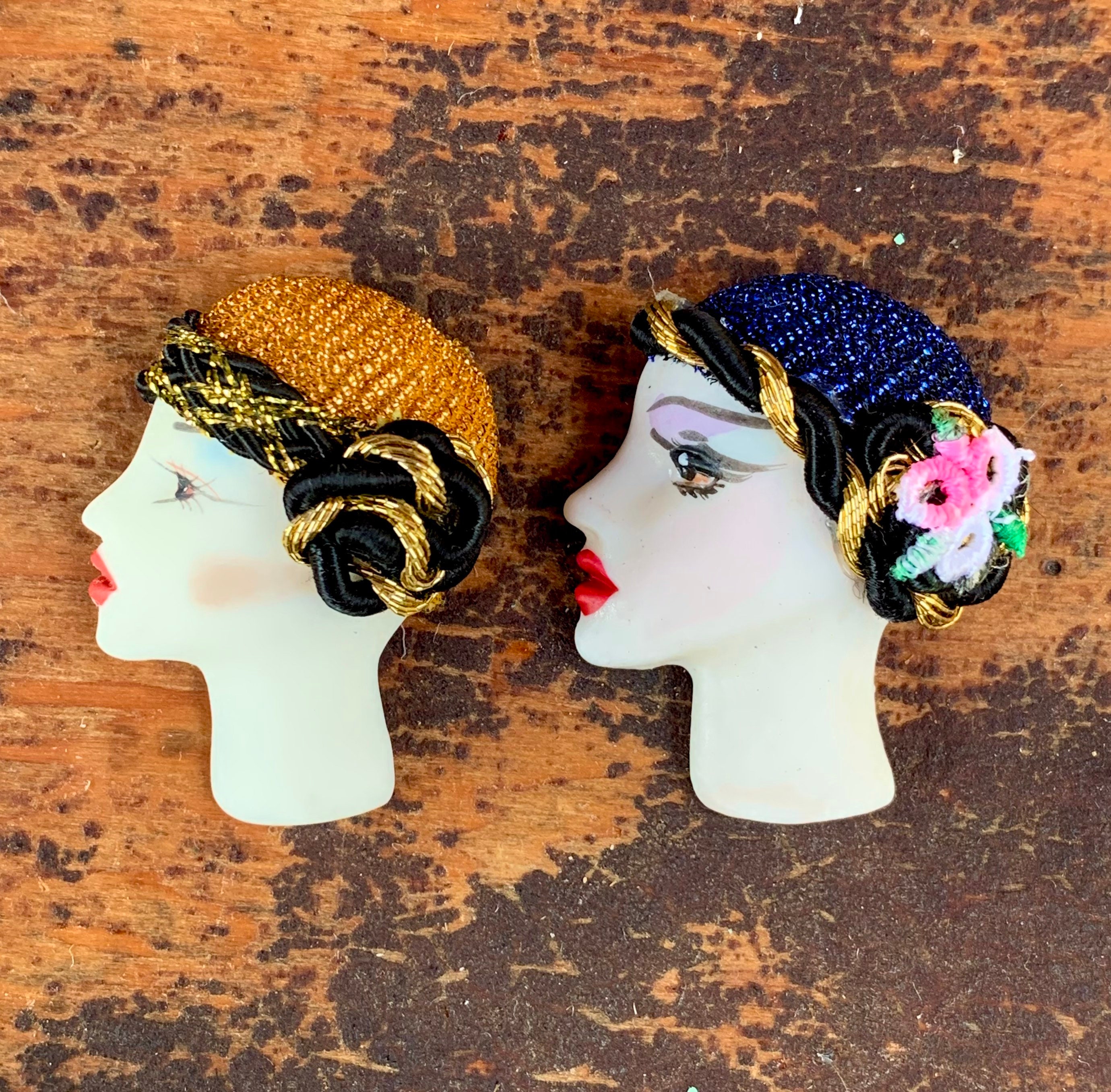 Vintage Lady Faces For Crafts | Etsy