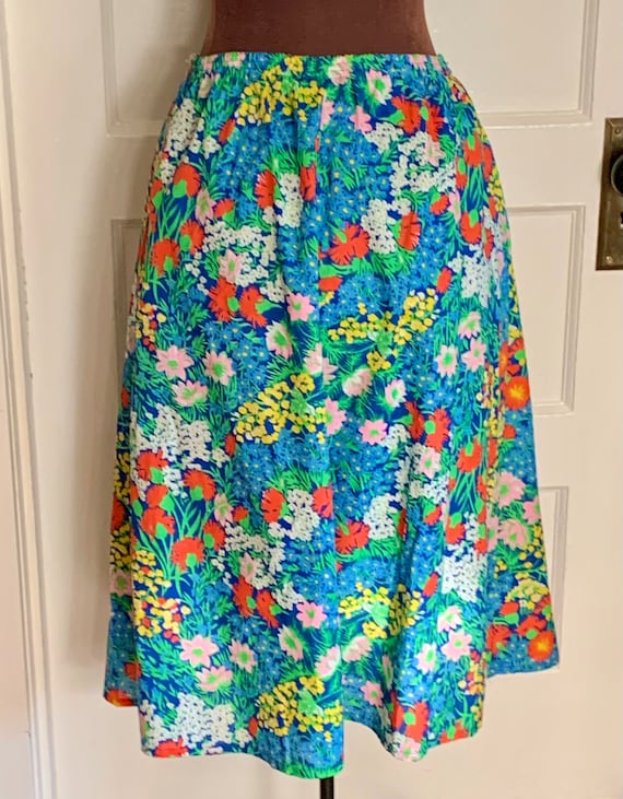 Colorful skirt, vintage colorful - Gem