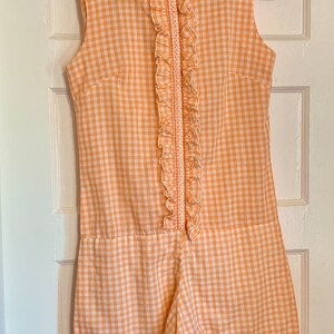 Vintage 60’s Gingham Romper - Etsy
