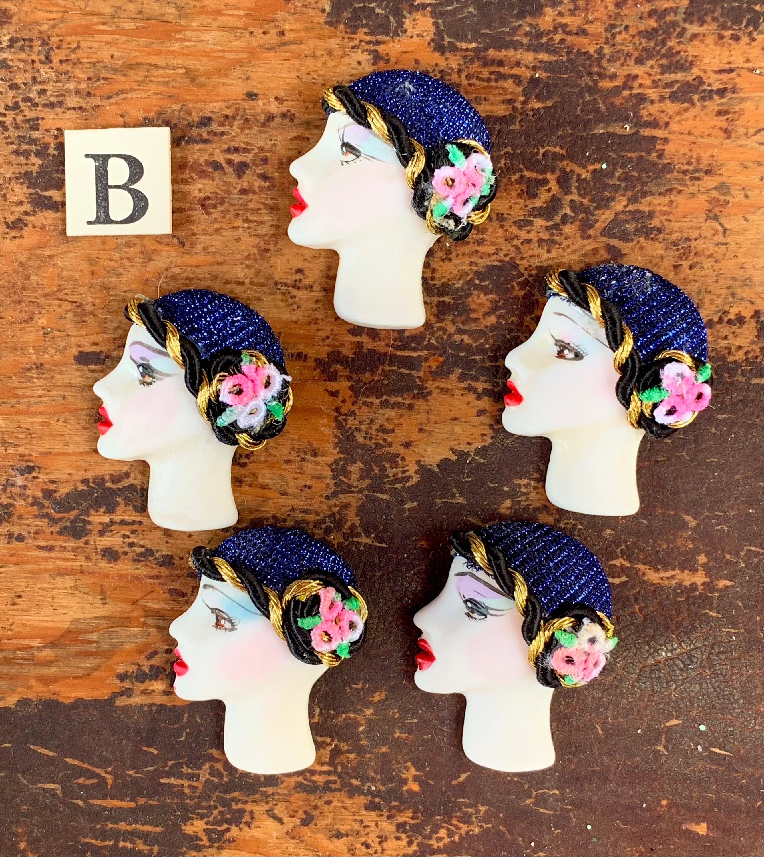 Vintage Lady Faces For Crafts | Etsy