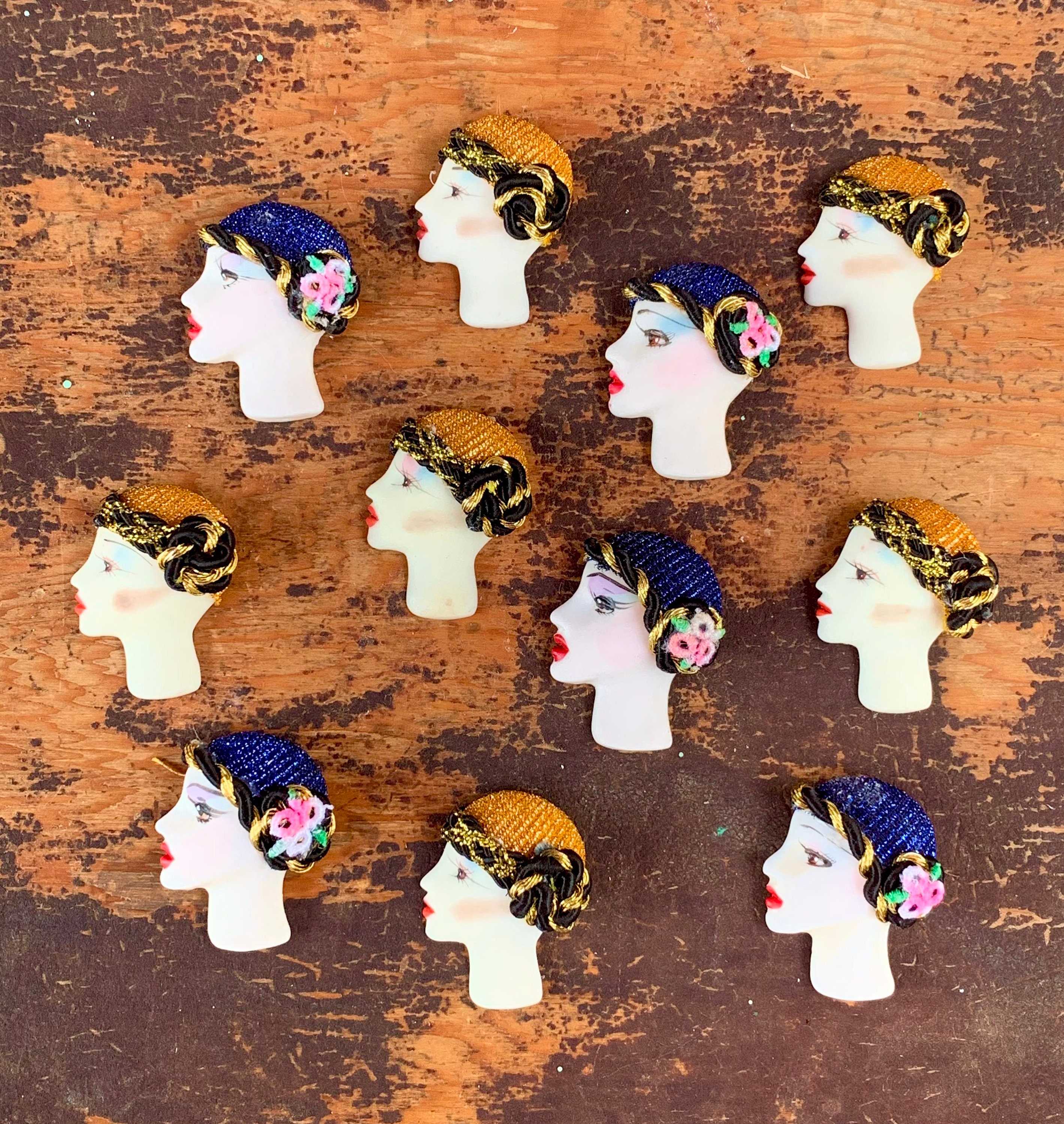 Vintage Lady Faces for Crafts | Etsy