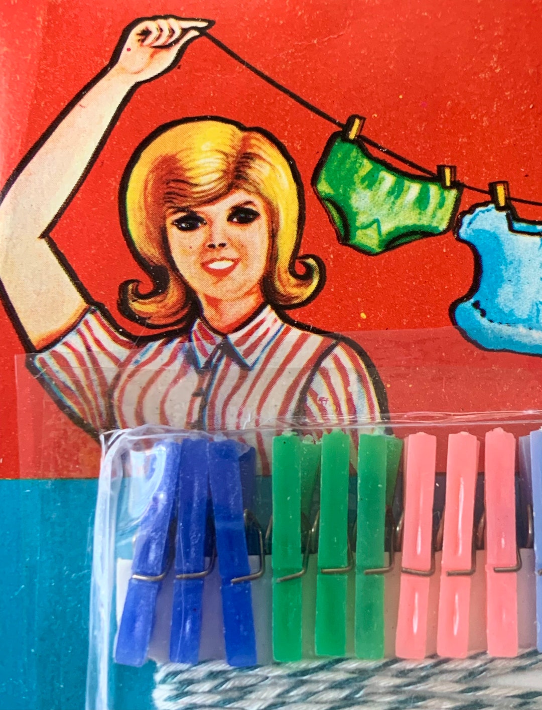 1960s Toy Clothesline Set - Etsy