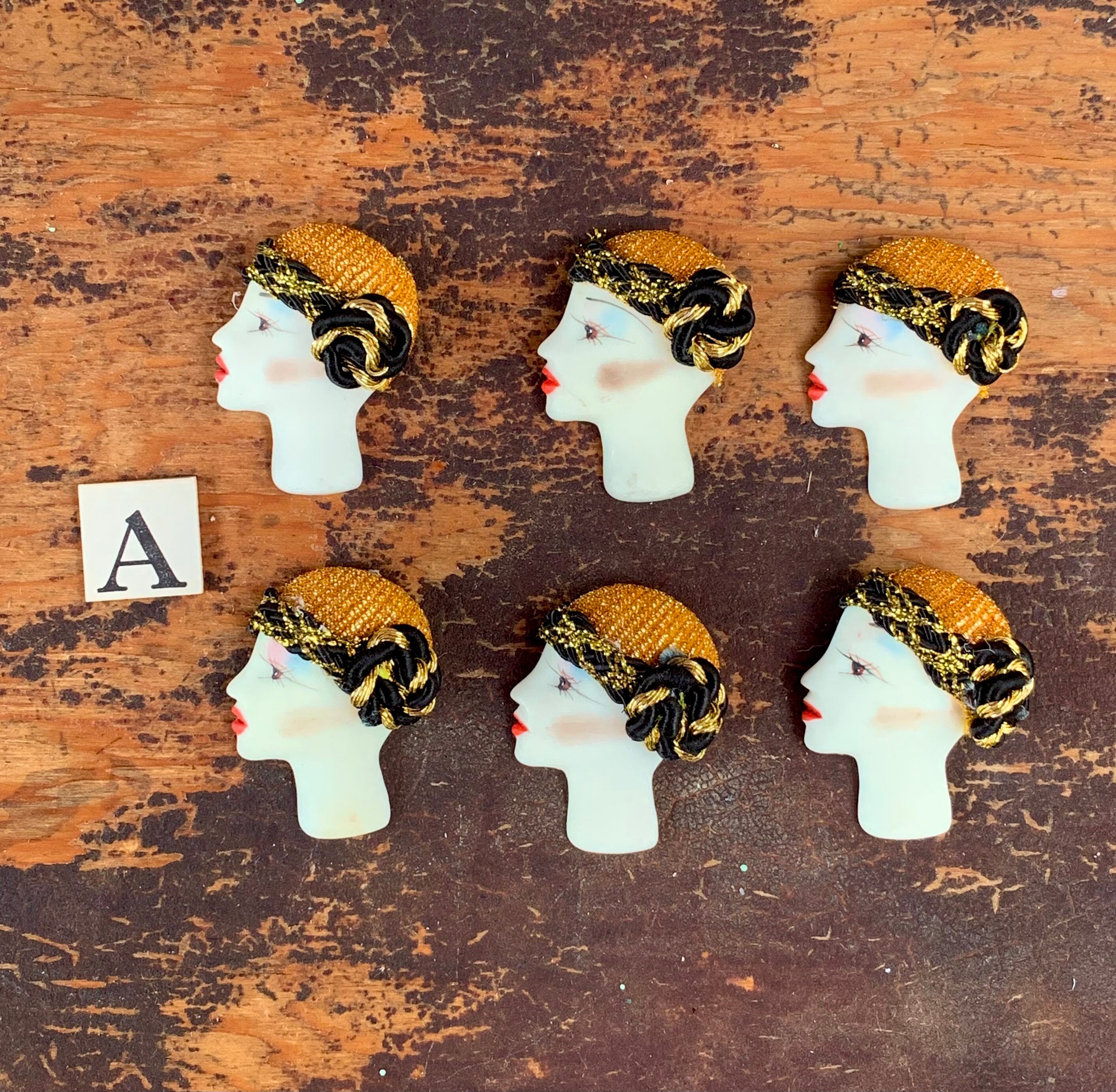 Vintage Lady Faces for Crafts | Etsy