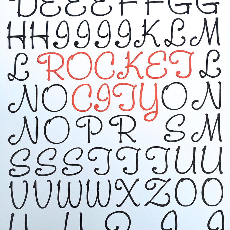 Starlight Wood Type Specimen Sheet - Etsy