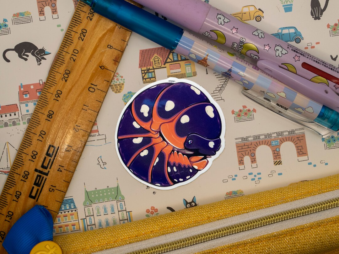 Clown Isopod Roly-poly Vinyl Sticker - Etsy