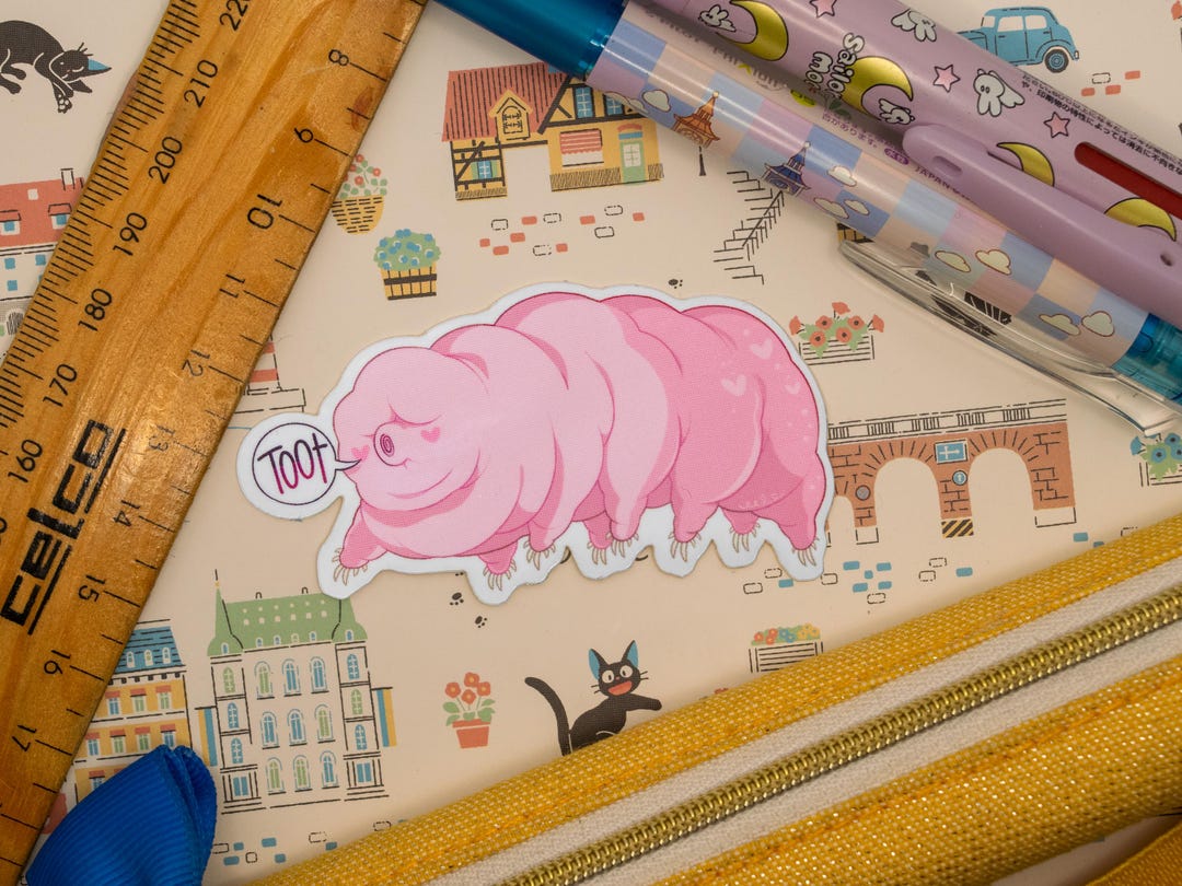 Tardigrade (water Bear) Vinyl Sticker - Etsy