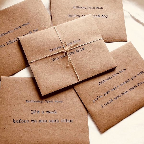 Open When Long Distance Cards - Etsy