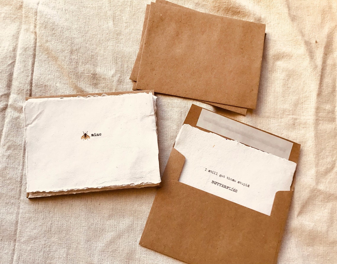 7 Little Love Notes Love Notes on Handmade Papers | Etsy