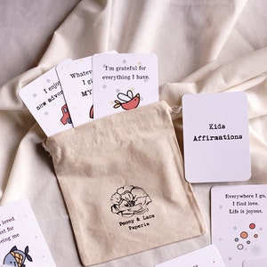 Kids Positive Affirmation 33 Cards Set. Mindfulness Gift for Children ...