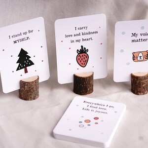 Kids Positive Affirmation 33 Cards Set. Mindfulness Gift for Children ...