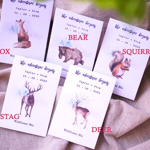 Woodland Animal Wedding Favors - Rustic Woodland Wedding - Forest ...