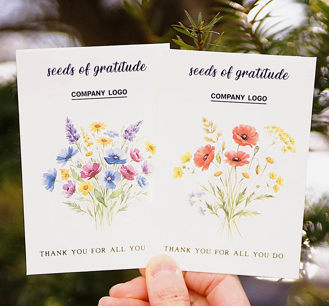 Gratitude Seed Packet, Staff Appreciation Gift, Seeds of Appreciation ...