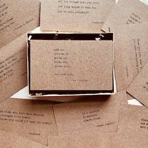 Box of Variety Inspirational Quote Card - Mindfulness Gift - Assorted ...